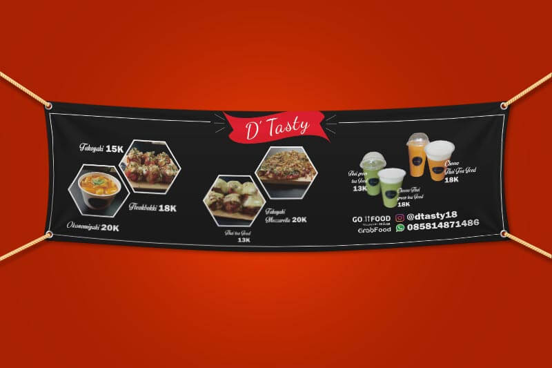 Warna Desain untuk Spanduk Makanan
